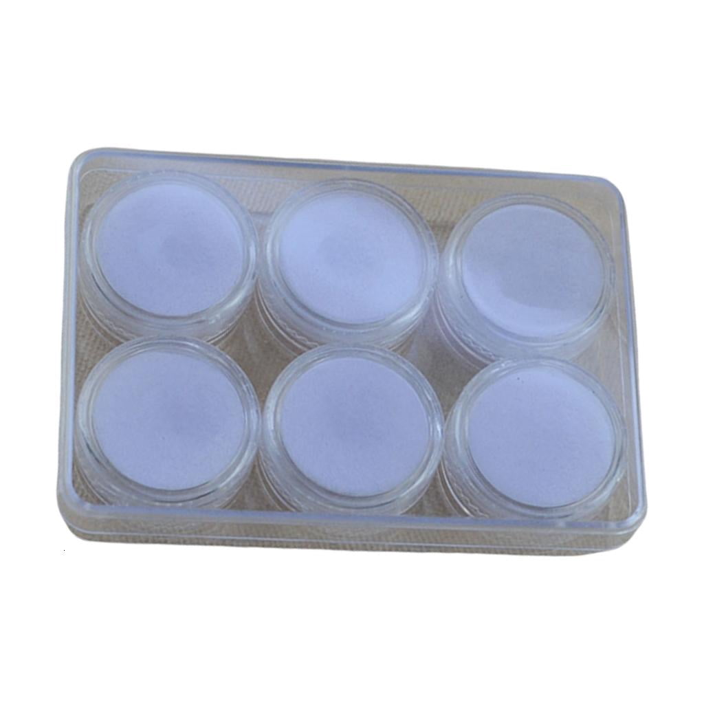 Osdhezcn Set of 6 Clear Gemstones Display Cases Sponge Lined Jewelry ...