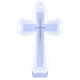 Osdhezcn Shiny Cross Silicone Mold DIY Jewelry Keychain Mould Crucifix ...