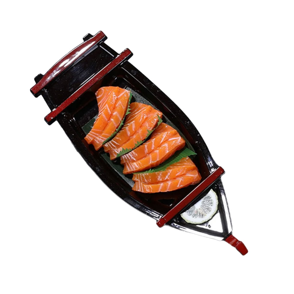Osdhezcn Ship Shape Sushi Plate Sashimi Serving Tray Creative Plastic ...