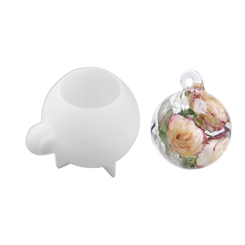 Osdhezcn Silicone Resin Mold Sphere Shape with Hanging Hole For Layered ...