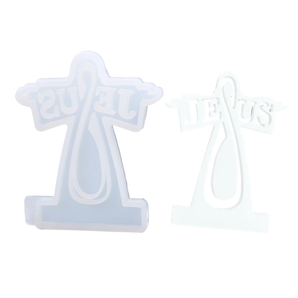 Osdhezcn Silicone Resin Molds Candle Holder Molds Christian Symbol ...