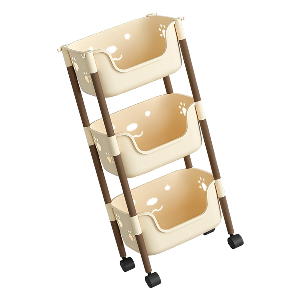 Osdhezcn Space Saving Rolling Storage Cart Mobile Storage Rack with ...