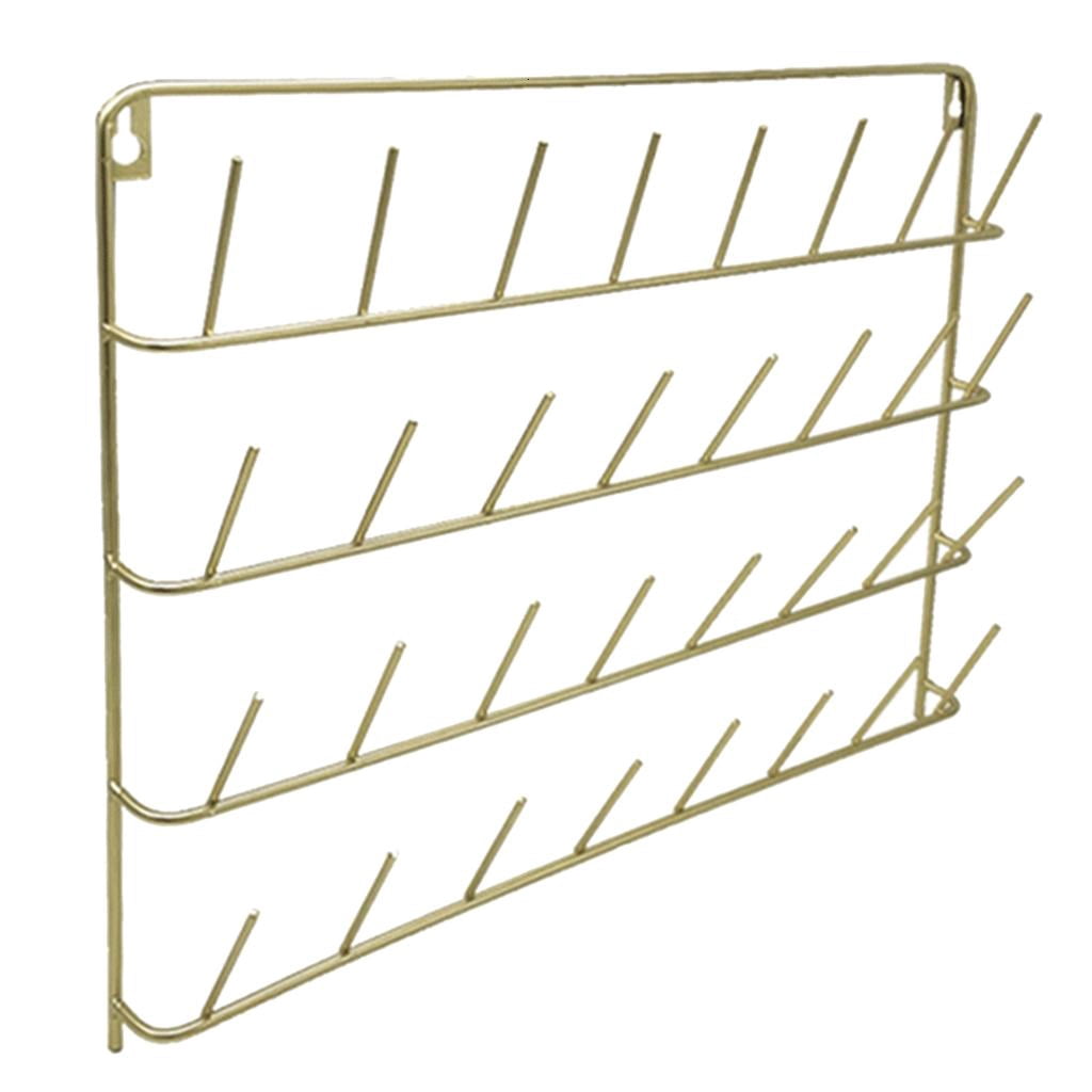 Osdhezcn Space Saving Sewing Thread Rack Wall Mounted Metal Organizer ...