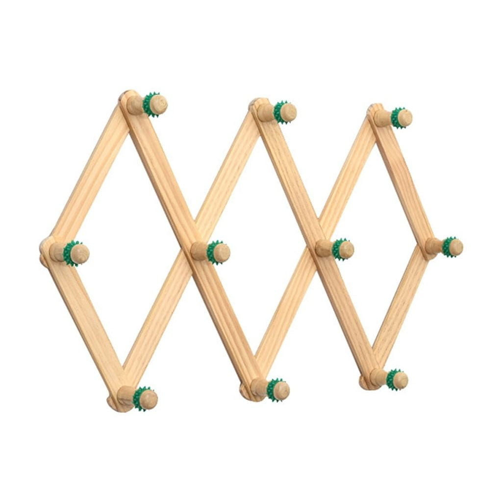 Osdhezcn Space Saving Wooden Hat Rack Wall Mounted Hanger for Clothes ...