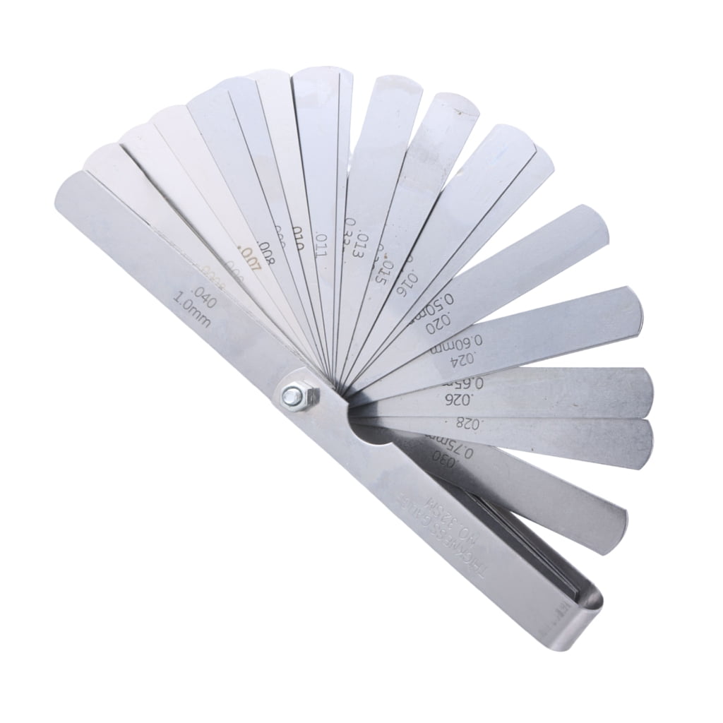 Osdhezcn Stainless Steel Combination Feeler Gauge 32 Pieces 0.03-1mm ...