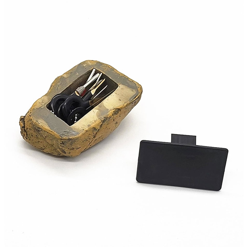 Osdhezcn Stone Key Safe Storage Box Safe Hiding Spot ⁣⁣⁣Hidden Storage ...