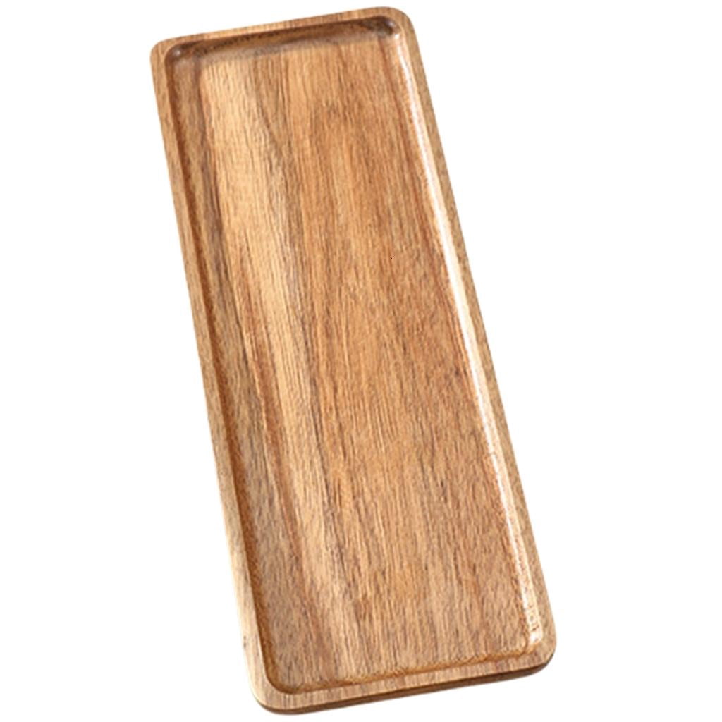 Osdhezcn Stylish Wood Storage Tray Serving Tray Enhances Any Living ...