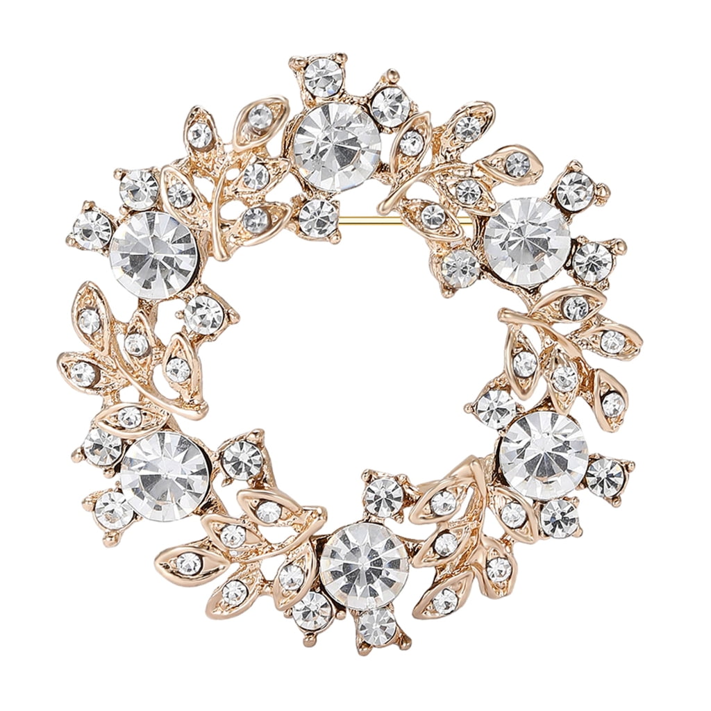 Osdhezcn Stylish Wreath Lapel Pin Distinctive Contrast for Performers ...
