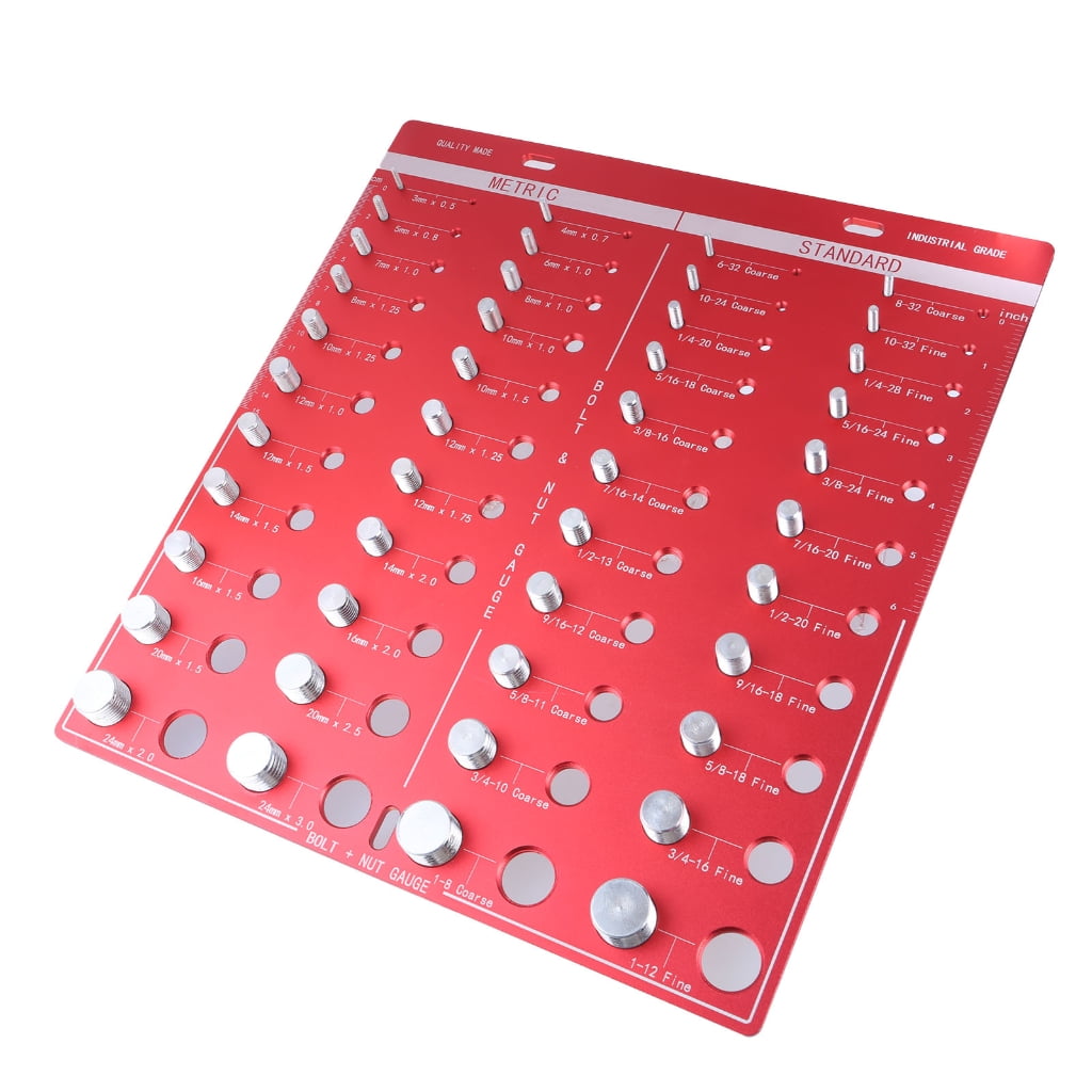 Osdhezcn Thread Checker Gauge Tool Nut Bolt Identifier Metric Standard ...