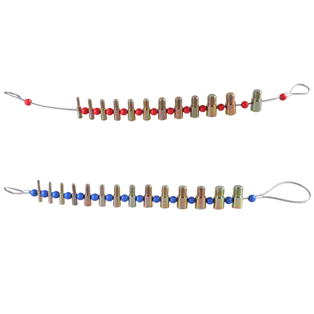 Osdhezcn Thread Tester Screw Identification Gauge 26 Nut and Bolt ...