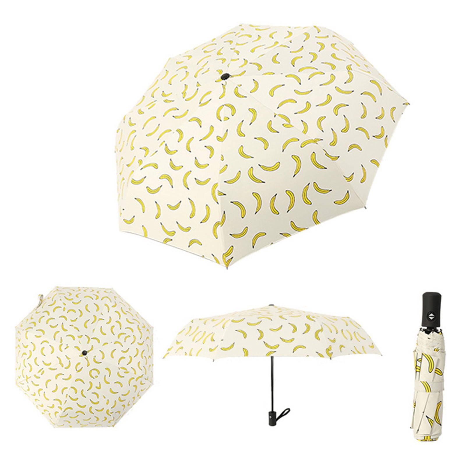 Osdhezcn Three Folding Automatic Foldable Fruit Umbrella Peach ...