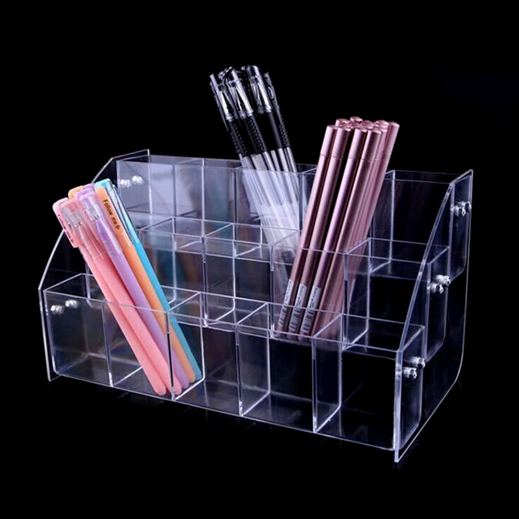 Osdhezcn Transparent Acrylic Brush Display Case Makeup Tool Organizer ...