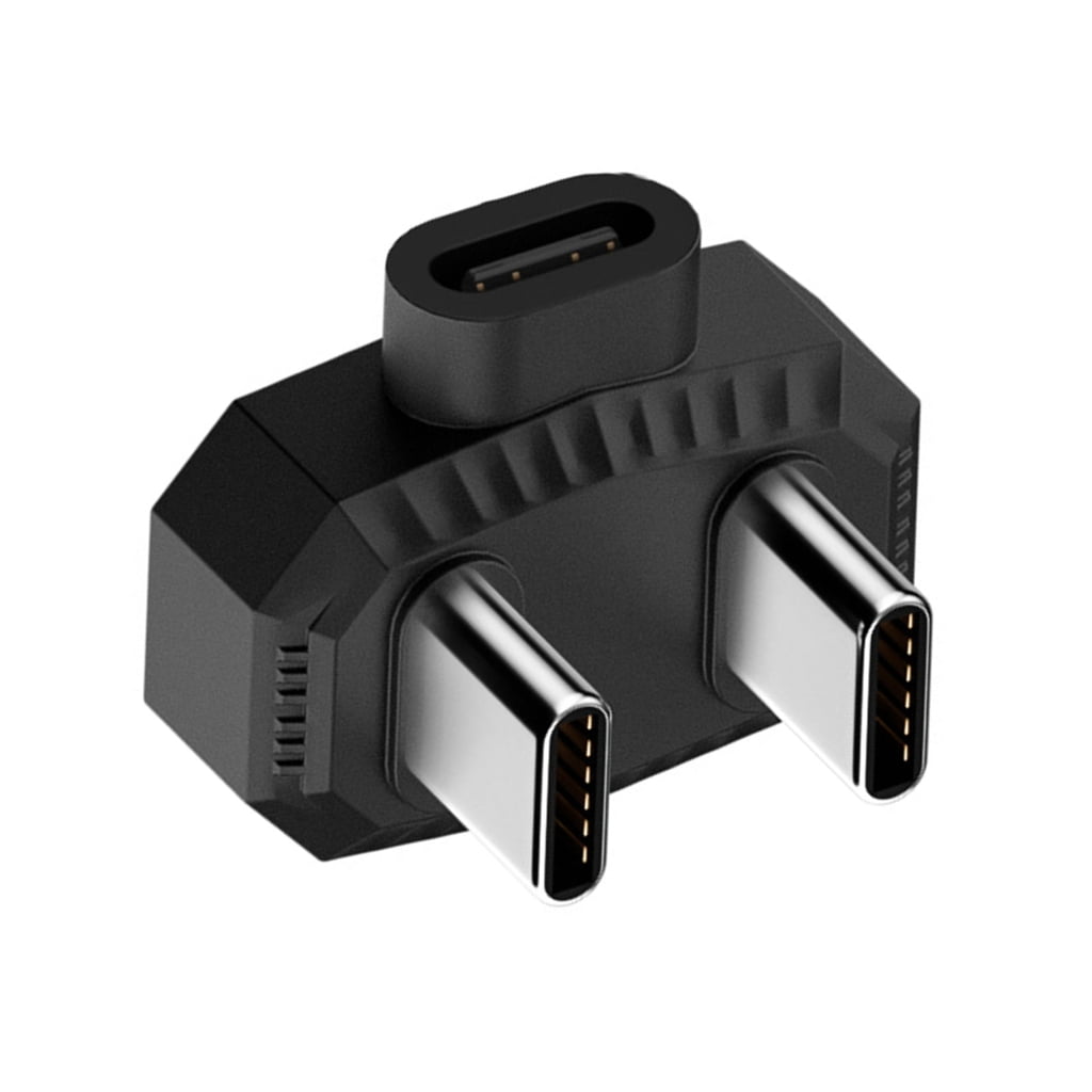 Osdhezcn Type C Female to Twin Type C Male Connectors Adapter Support ...