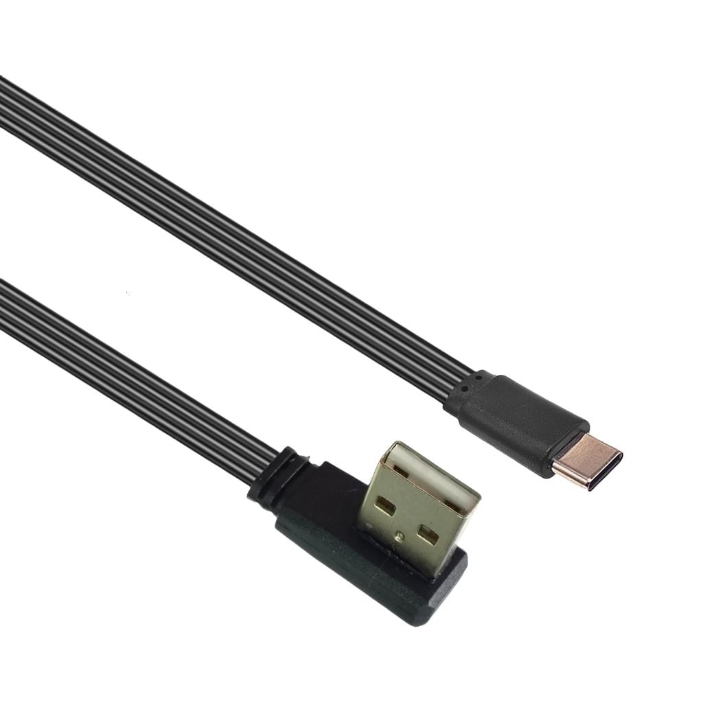 Osdhezcn USB 2.0 to Type C Male Soft Silicone Cable 90 Degree Bend for ...