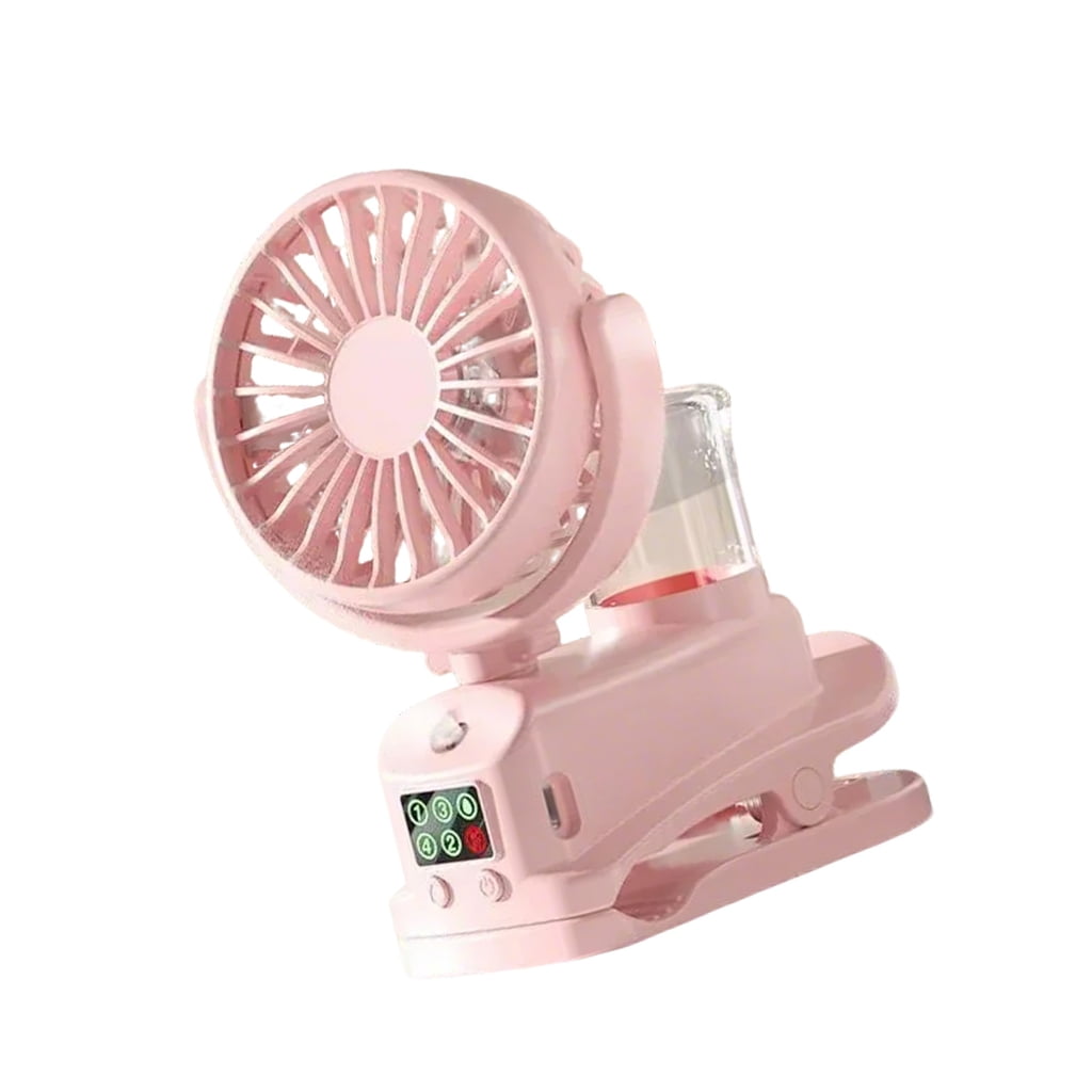 Osdhezcn USB Fan Clip On Fan Travel Fan Quiet Fan 4 Speed Adjustable ...