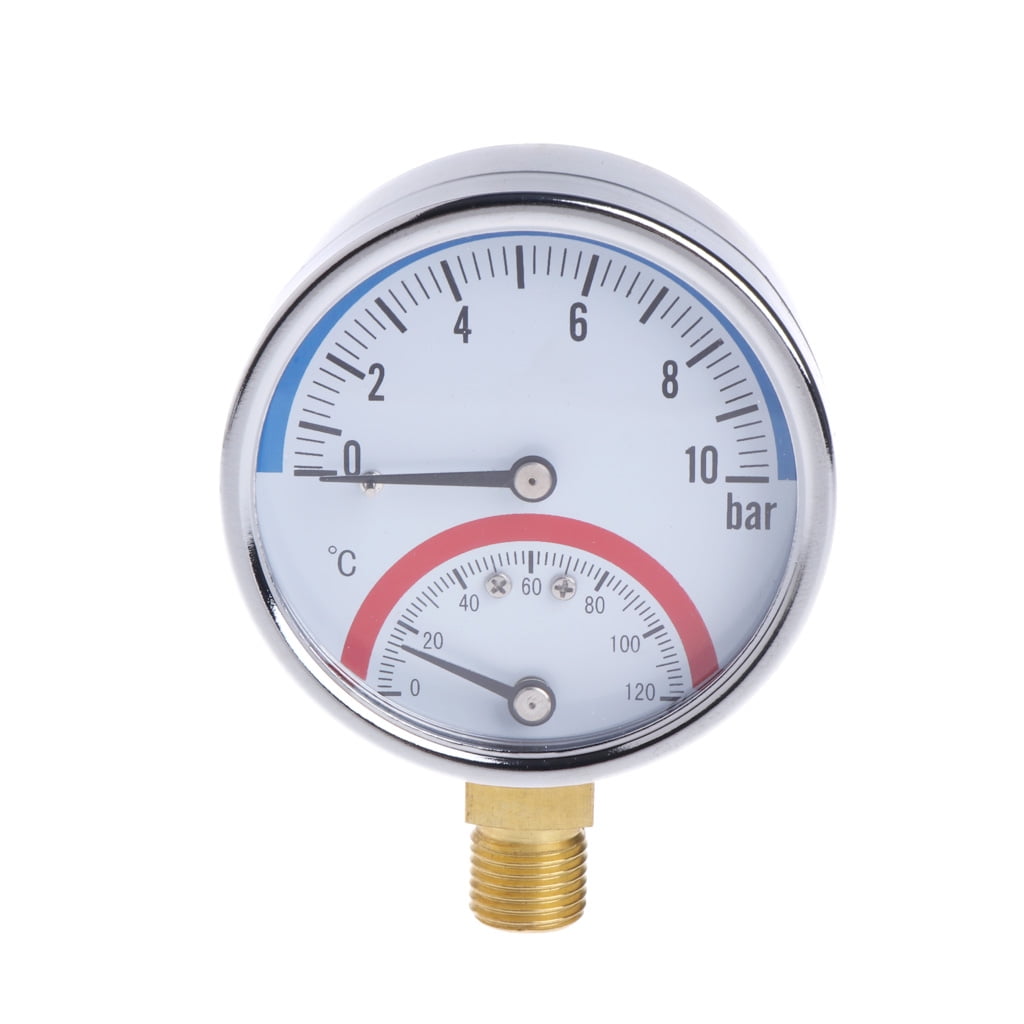 Osdhezcn Upgraded 60mm Pressure Gauge Temperature Gauge Lower Mount ...