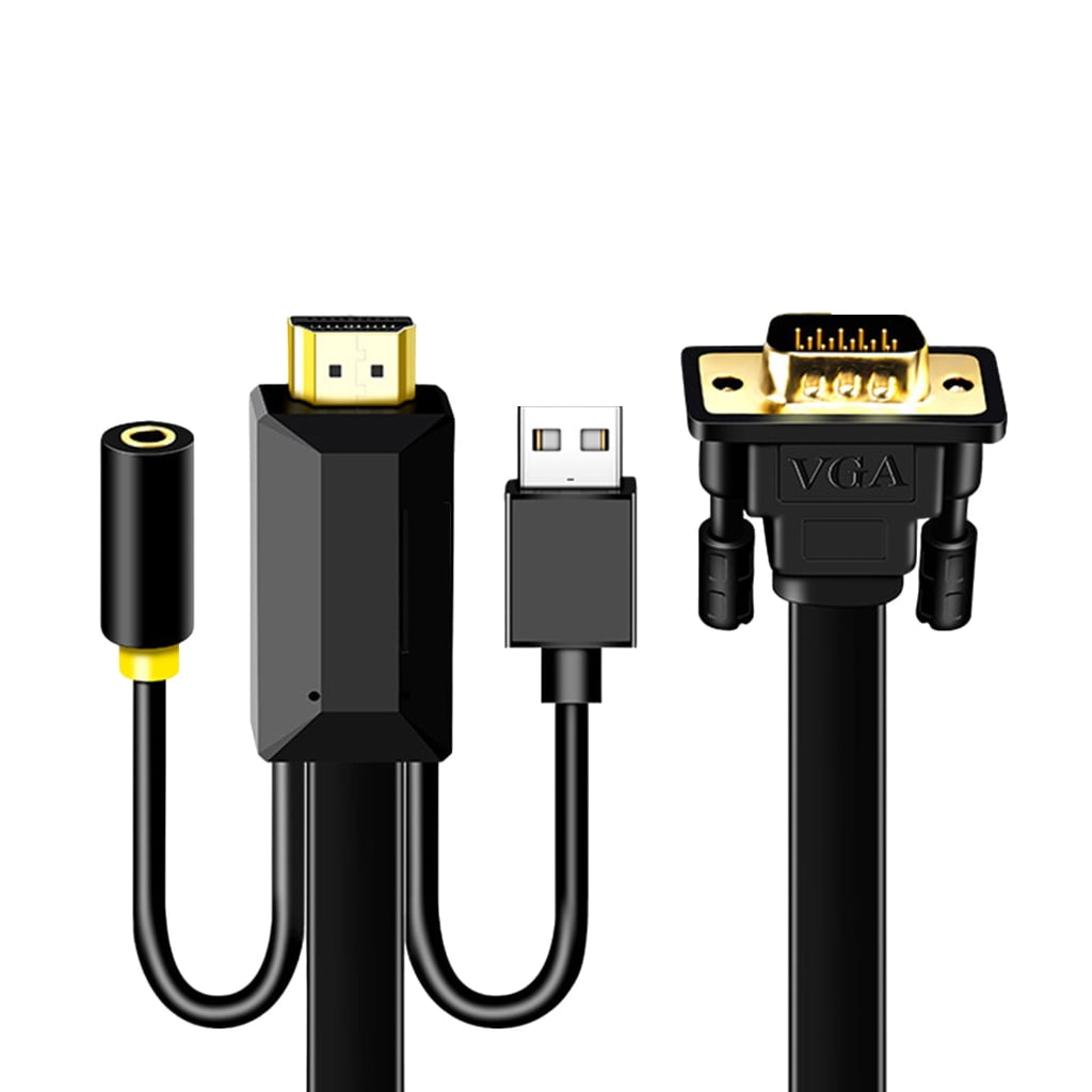 Osdhezcn VGA to HDTV Conversion Cable with 3.5mm Auditory USB Charging ...