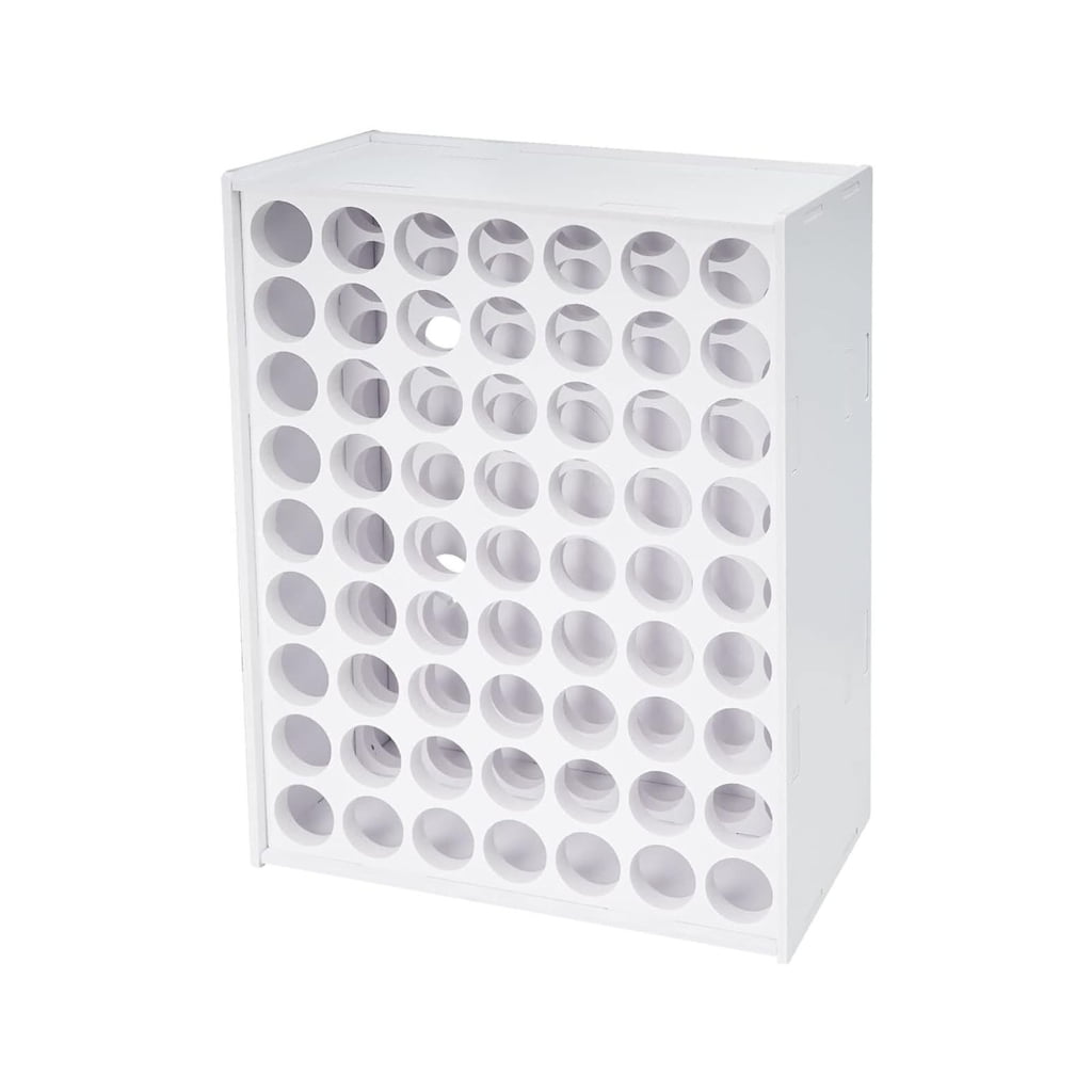 Osdhezcn Wall Mounted Paint Organizers Rack 49/63 Holes for Craft Paint ...