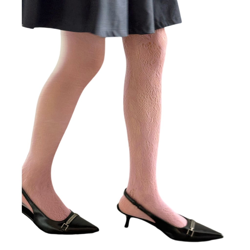 Osdhezcn Women Butterfly Jacquard Fishnet Tights Aesthetic Sheer Mesh ...