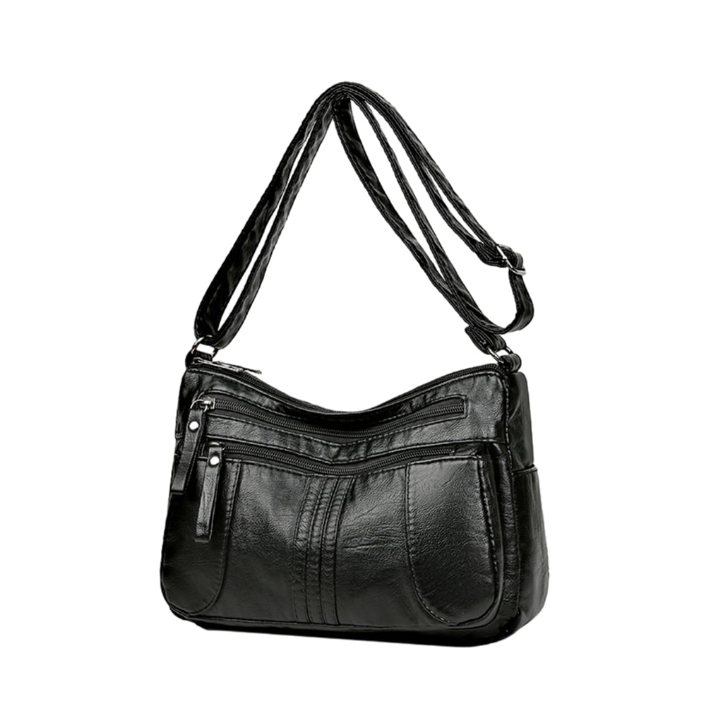 Osdhezcn Women Leather Crossbody Bag Multi Pocket Shoulder Purse ...