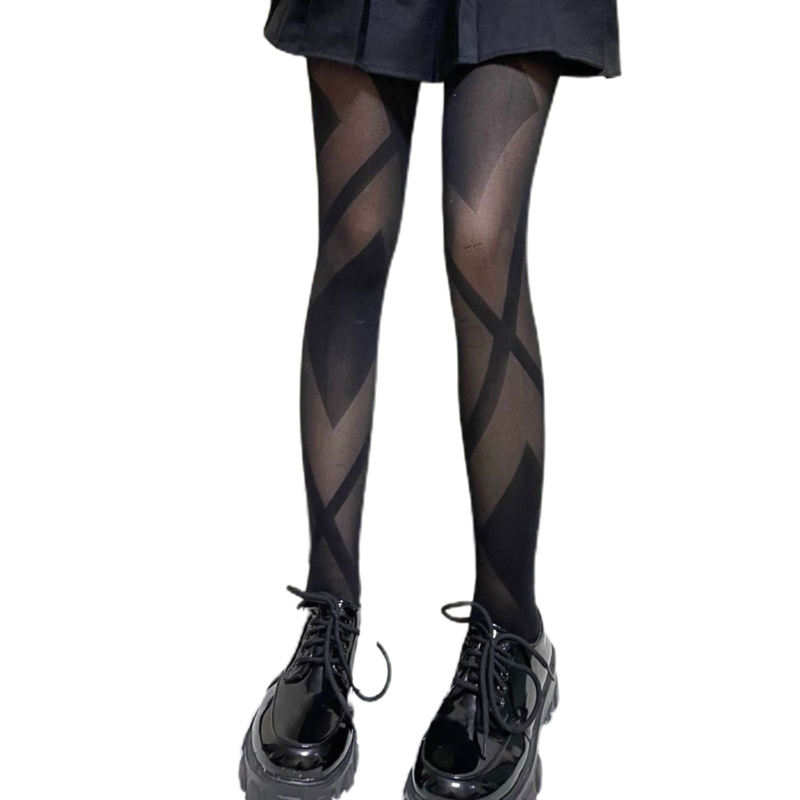 Osdhezcn Women Sexy Transparent Black Pantyhose Japanese Style ...