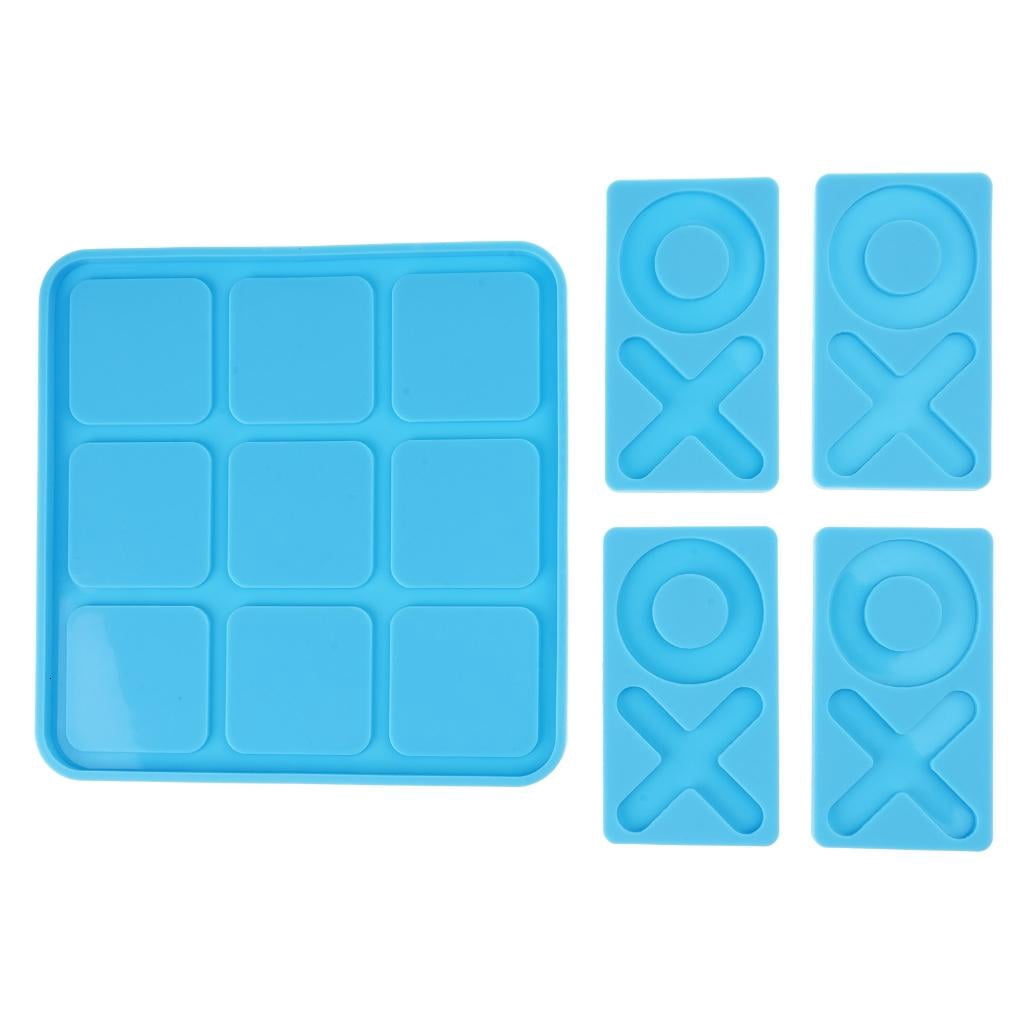 Osdhezcn X O Board Game Silicone Molds Table Game Epoxy Casting Mold ...