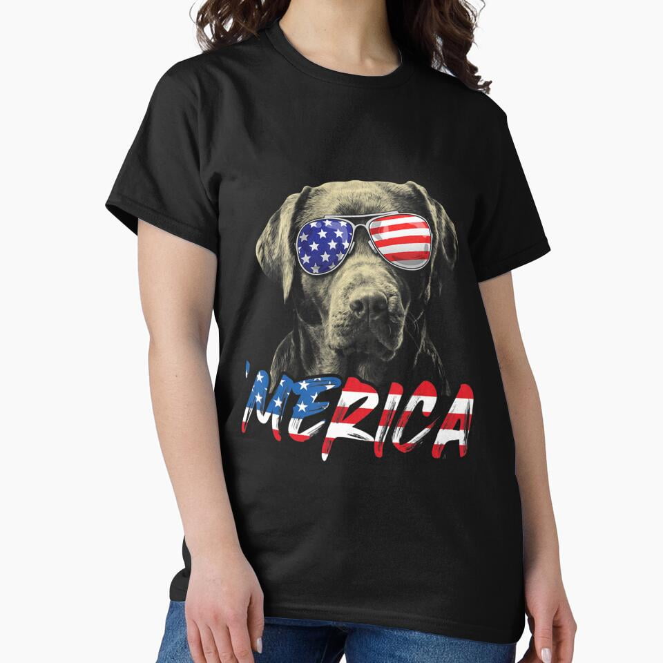 Osec 4Th Of July Labrador Retriever Merica American Flag Lab Dog ...