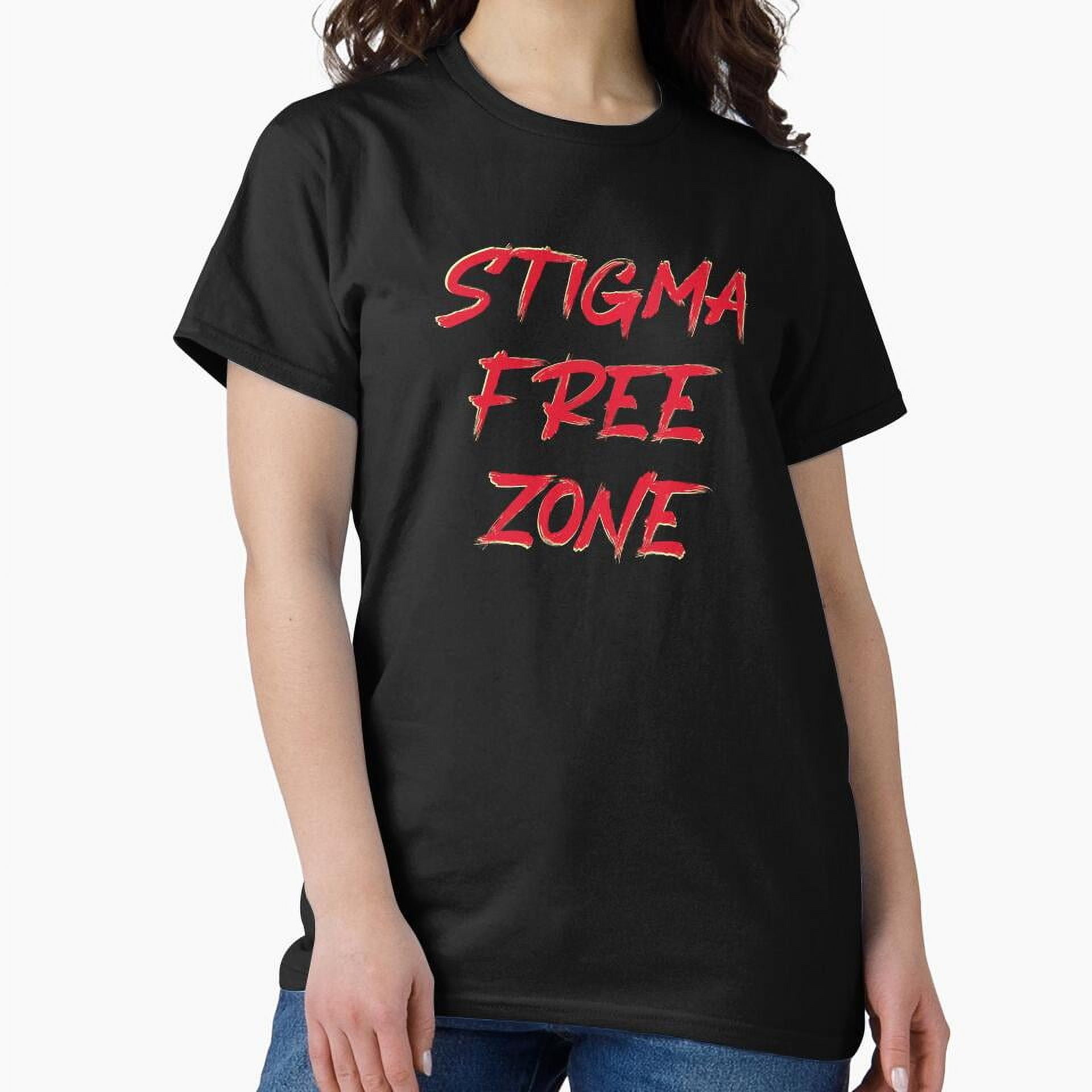 Osec Adult Stigma Free Zone Marker Calligraphy Art Design Classic T ...