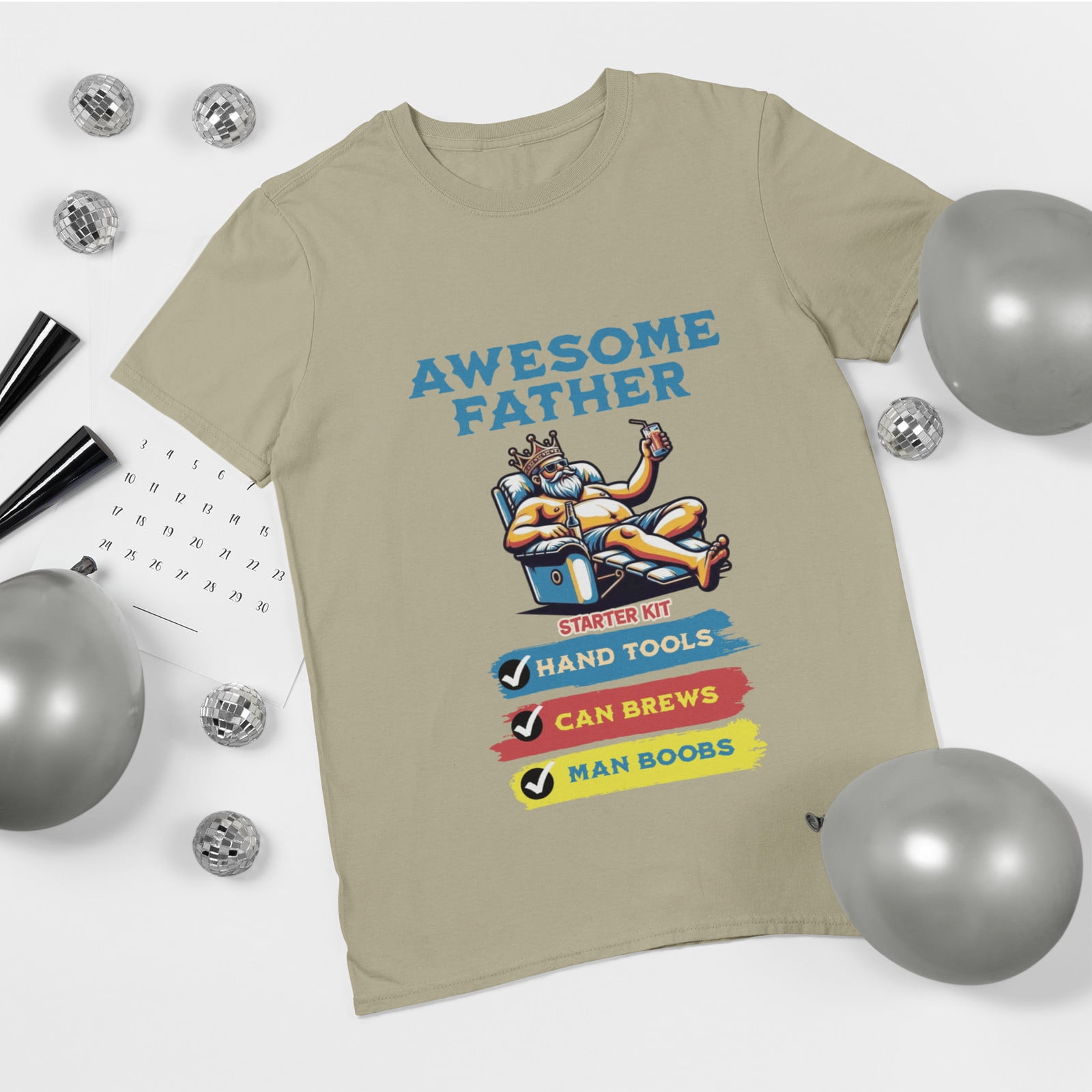 Osec Awesome Father Starter Kit T-Shirt, Cool Dad Shirt, Father's Day ...