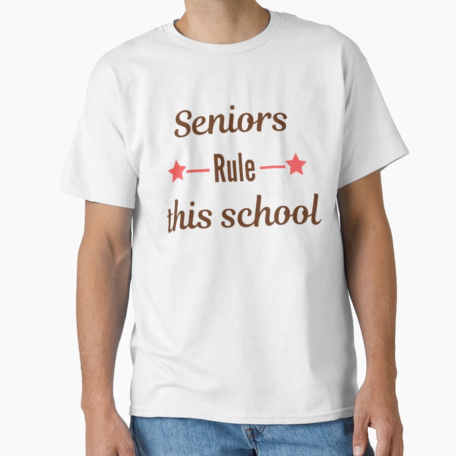 Osec Back To School. Senior Rule This School Text Back To School Sticker Classic T-Shirt, Retro ...