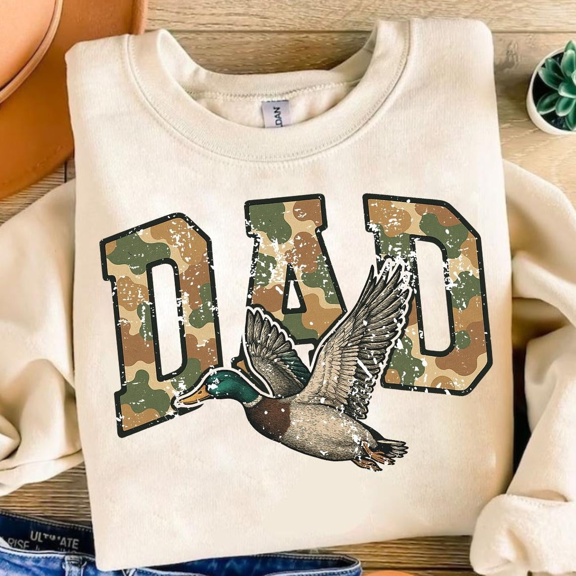 Osec Camo Dad Father's Day Camo Flying Duck Duck Hunting Sublimation ...