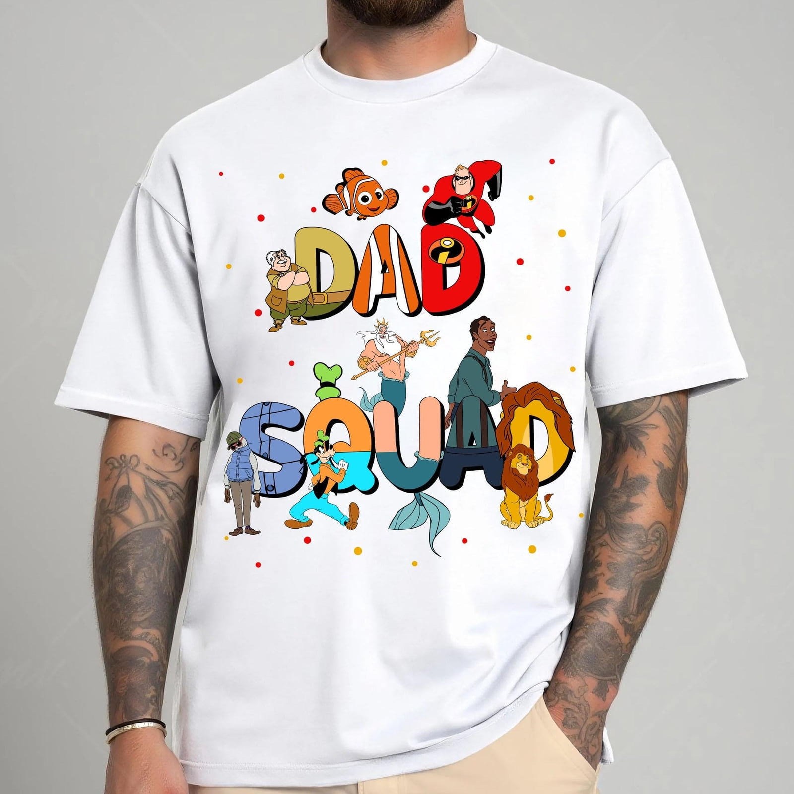 Osec Cartoon Collection Dad Squad Happy Father's Day Gift For Dad ...
