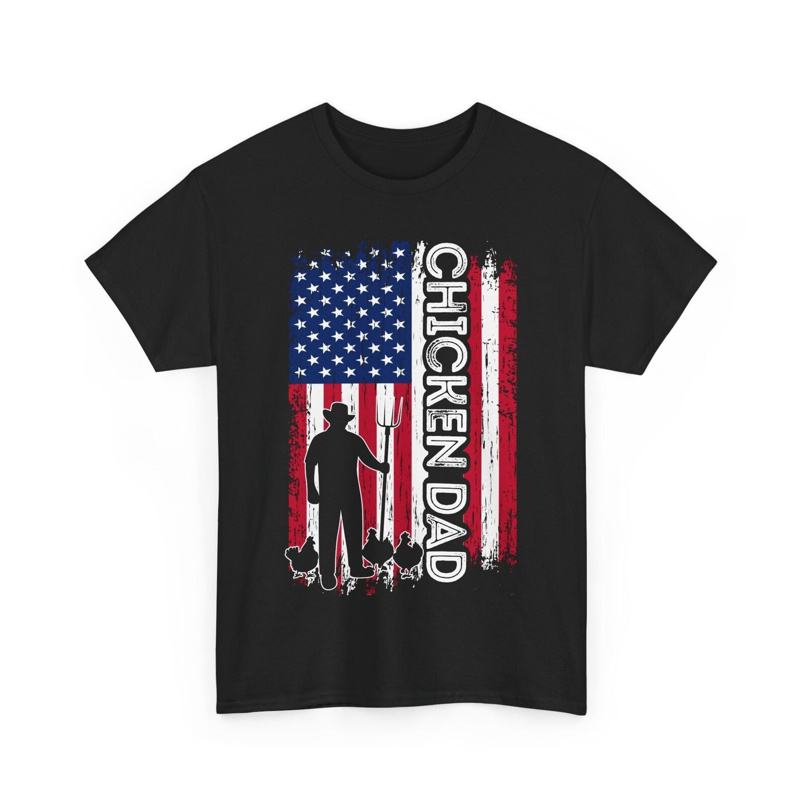 Osec Chicken Dad American Flag T-shirt, Chicken Owner Dad Father's Day ...