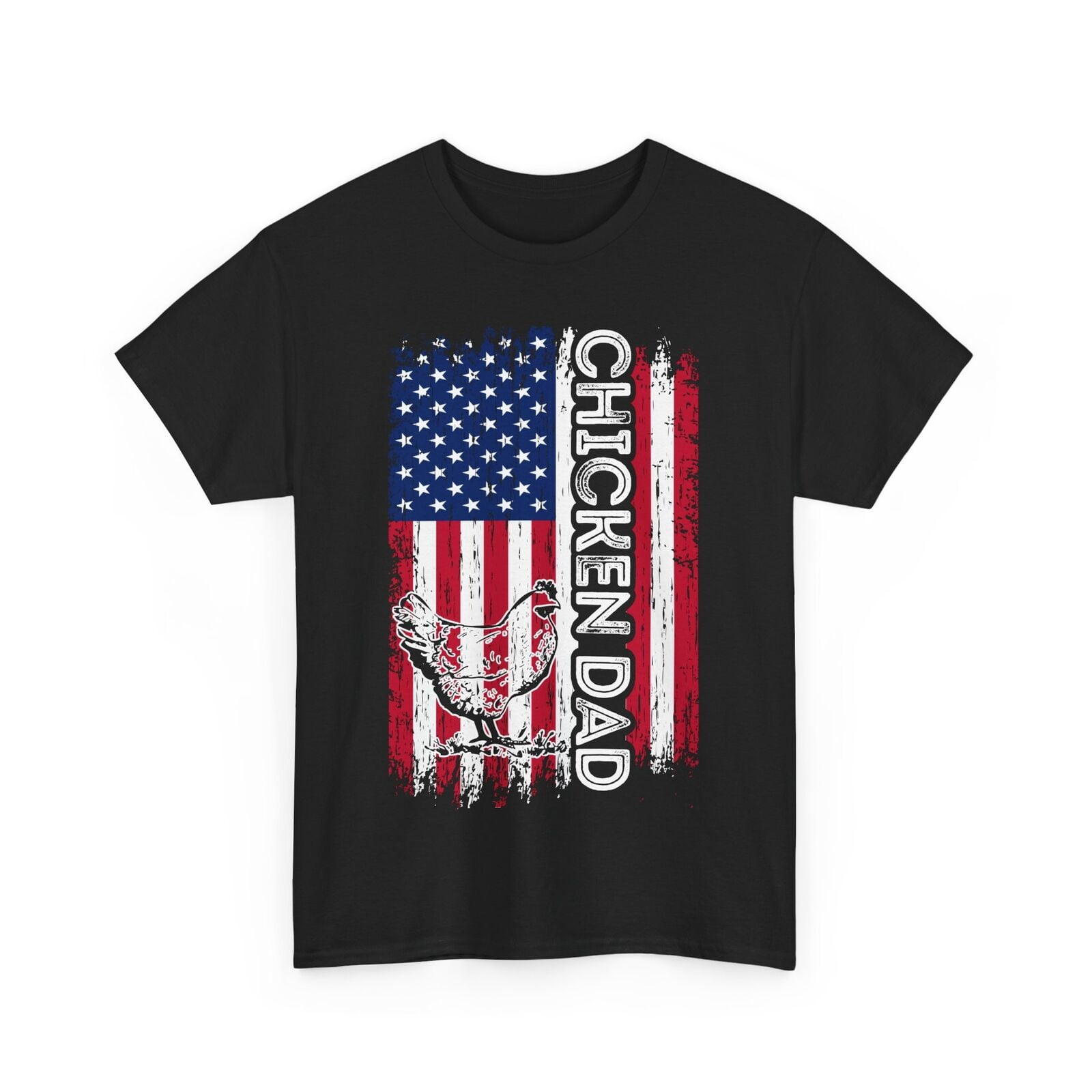 Osec Chicken Dad USA Flag T-shirt, Chicken Owner Dad Father's Day ...