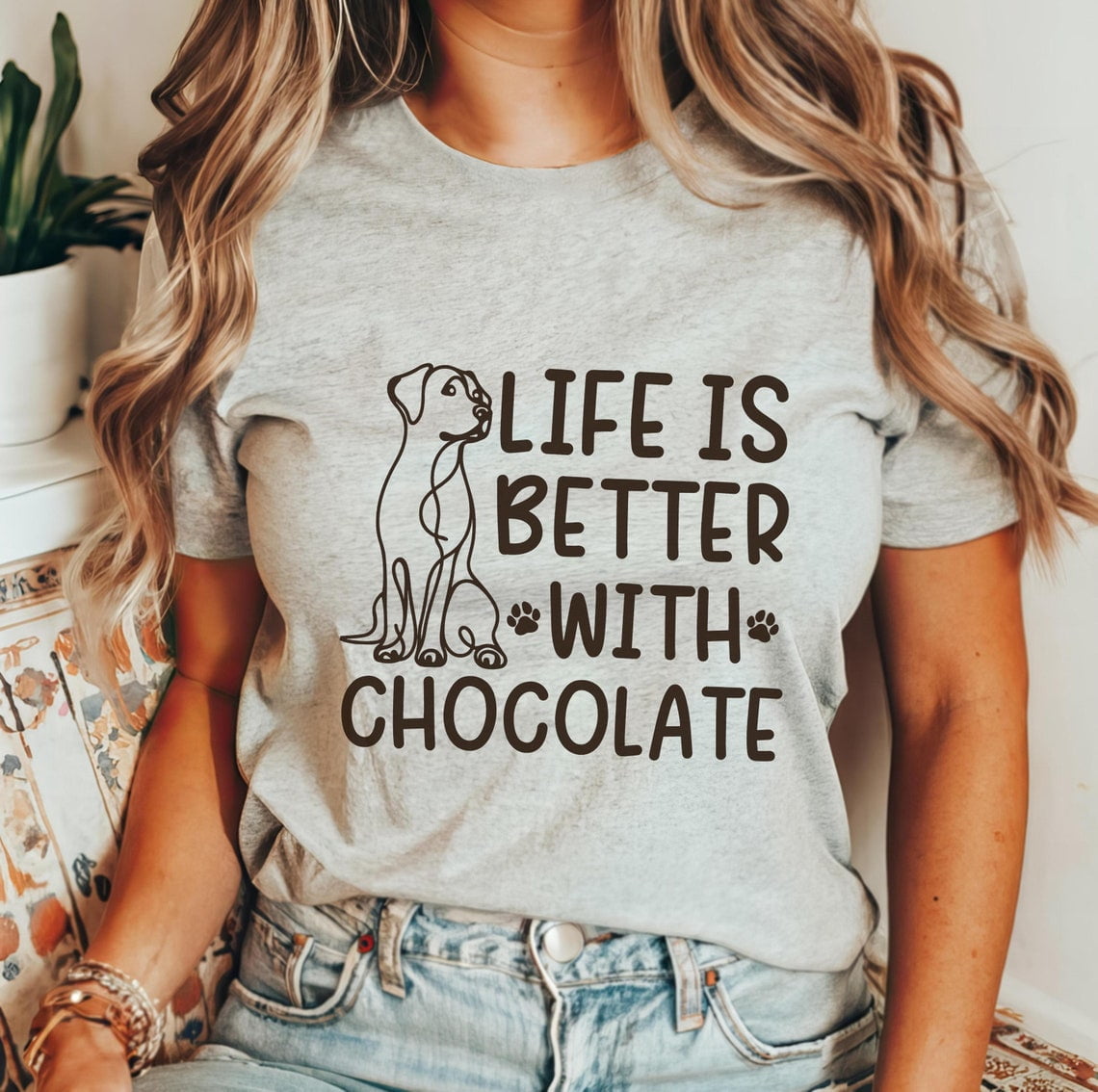 Osec Chocolate Labrador Shirt Life Is Better With Chocolate Tshirt ...