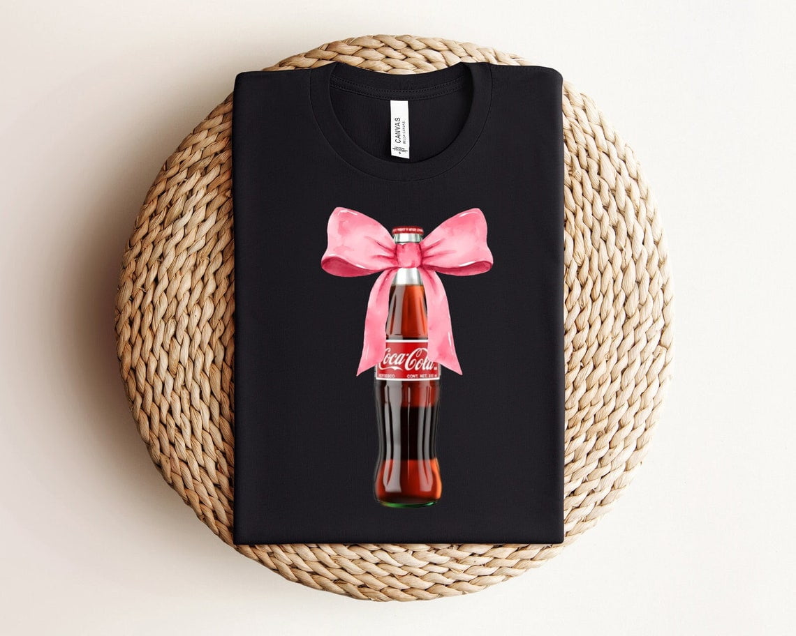 Osec Coca Cola Pink Bow , Coca Cola Crewneck, Coke Lover, Trendy , Coca ...