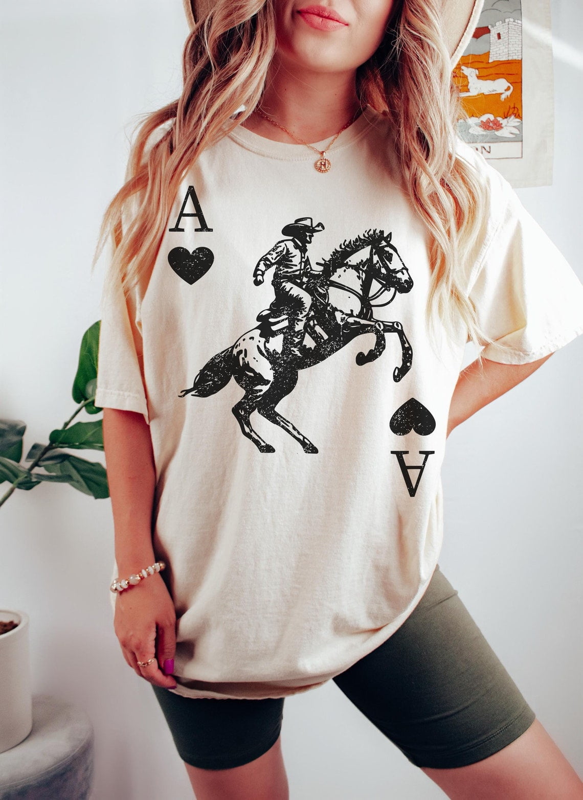 Osec Cowboy Shirt, Ace Tshirt, Hearts Shirt, Western Shirt, Playing Card, Retro Graphic Tee ...