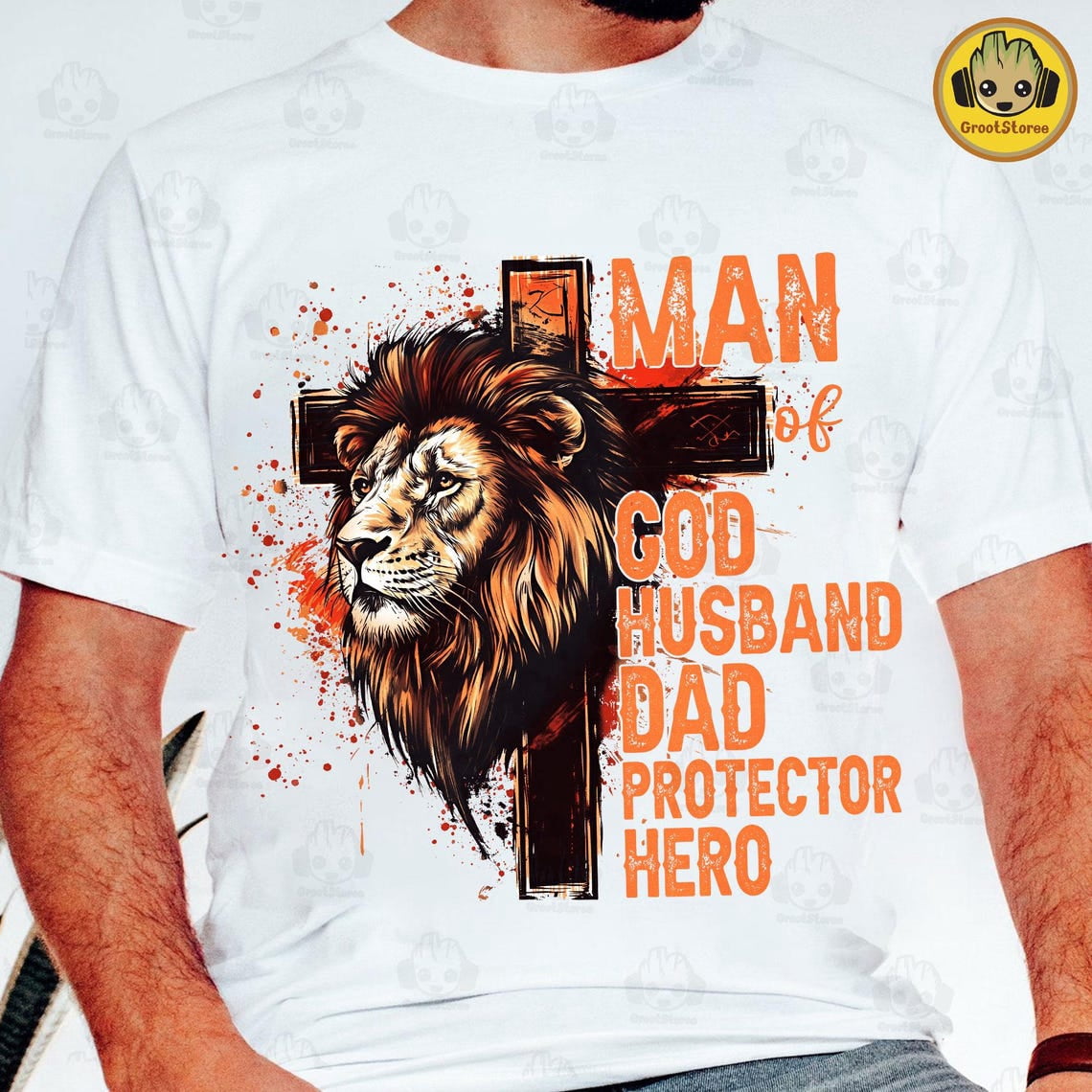 Osec Dad Christian Dad Lion Father Christian Cross Man Of God Bible ...