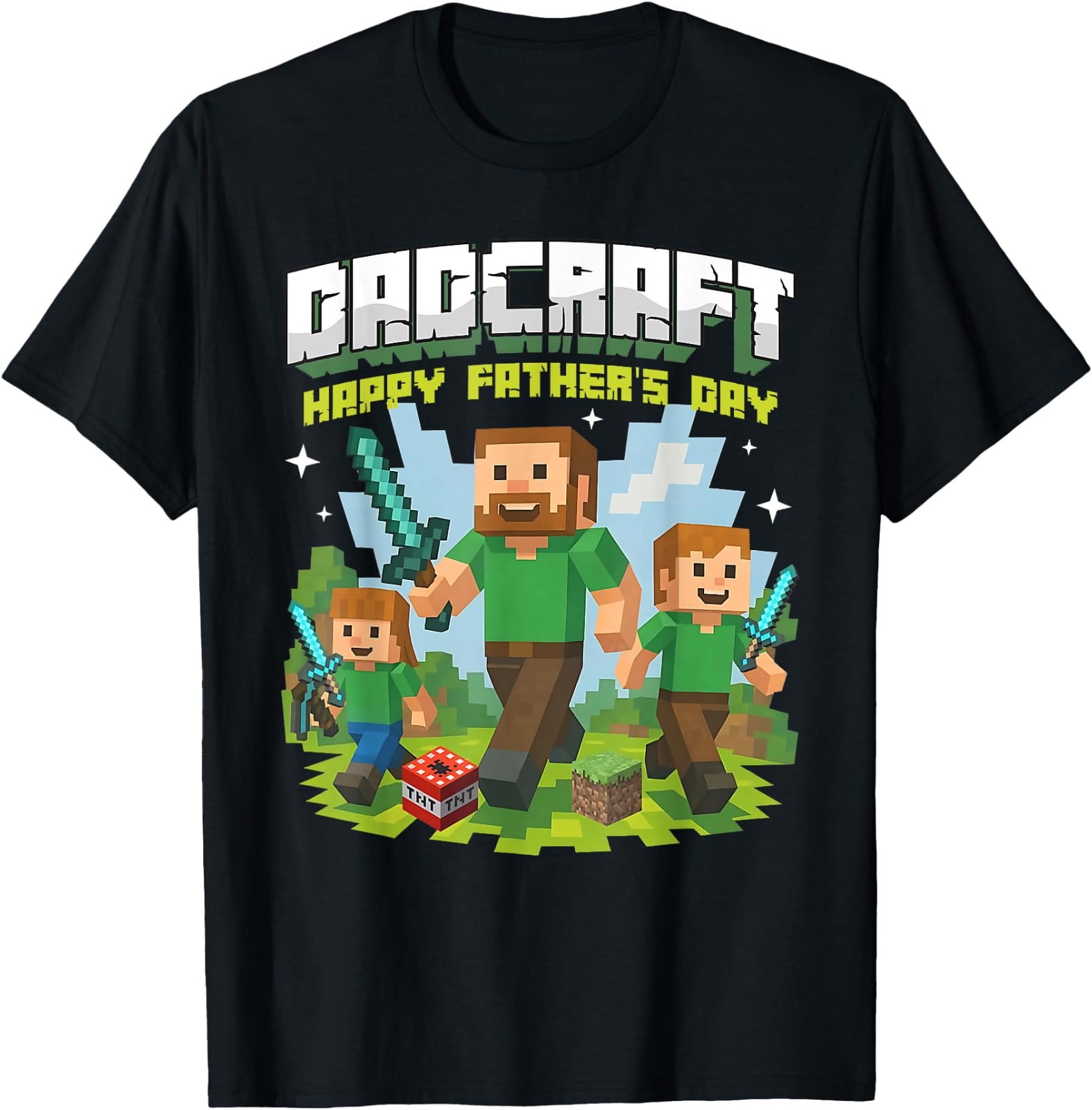 Osec Dad Dadcraft Funny Gamer for Happy Father's Day Gaming Pixel T ...