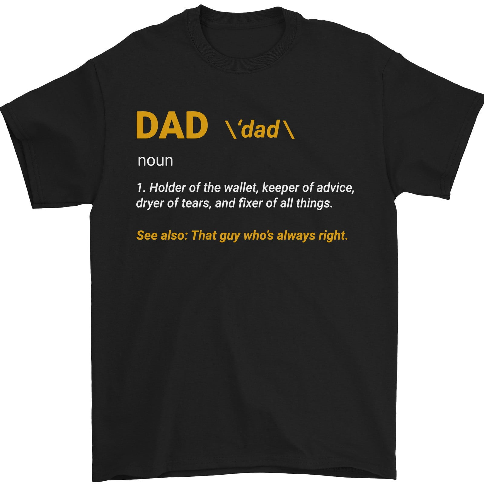Osec Dad Definition Funny Fathers Day Daddy Mens T-Shirt - Walmart.com