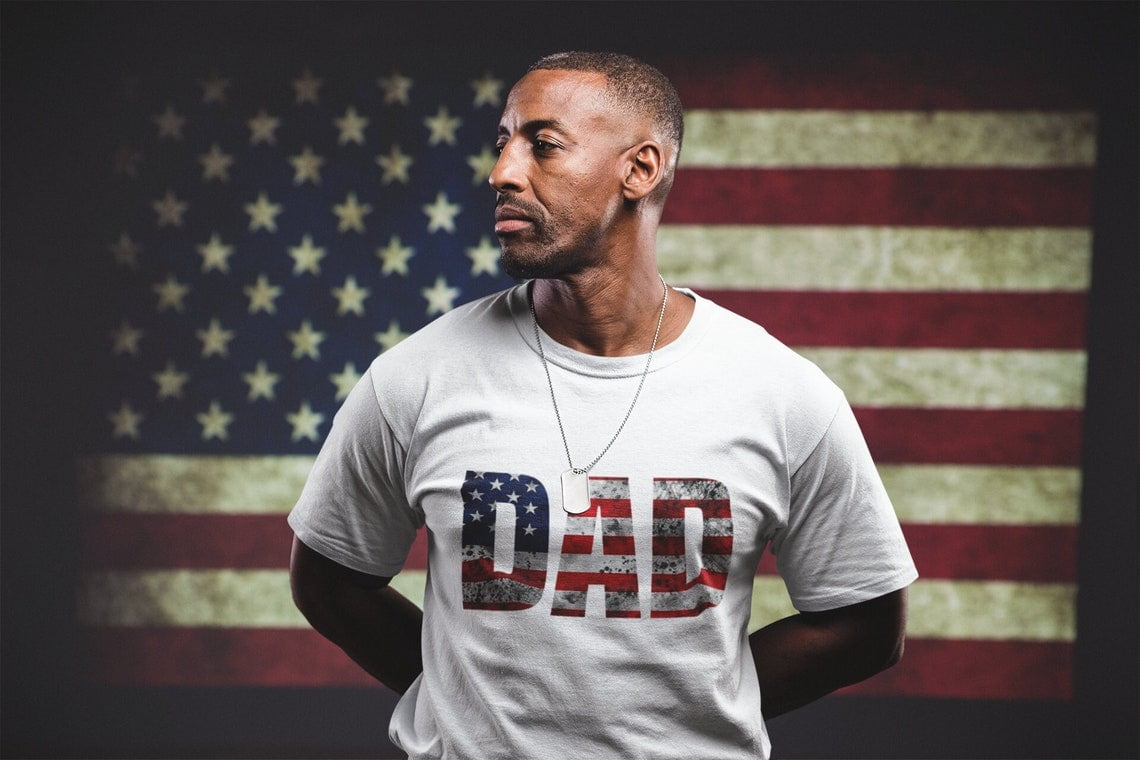 Osec Dad Shirt with American Flag, Father's Day Shirt, Patriotic ...