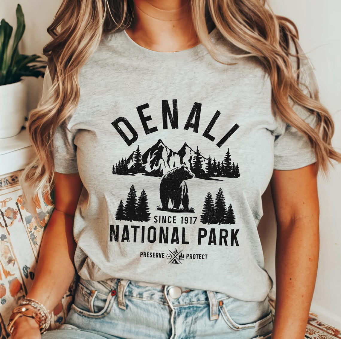 Osec Denali Alaska Shirt The Last Frontier National Park Tshirt Grizzly ...