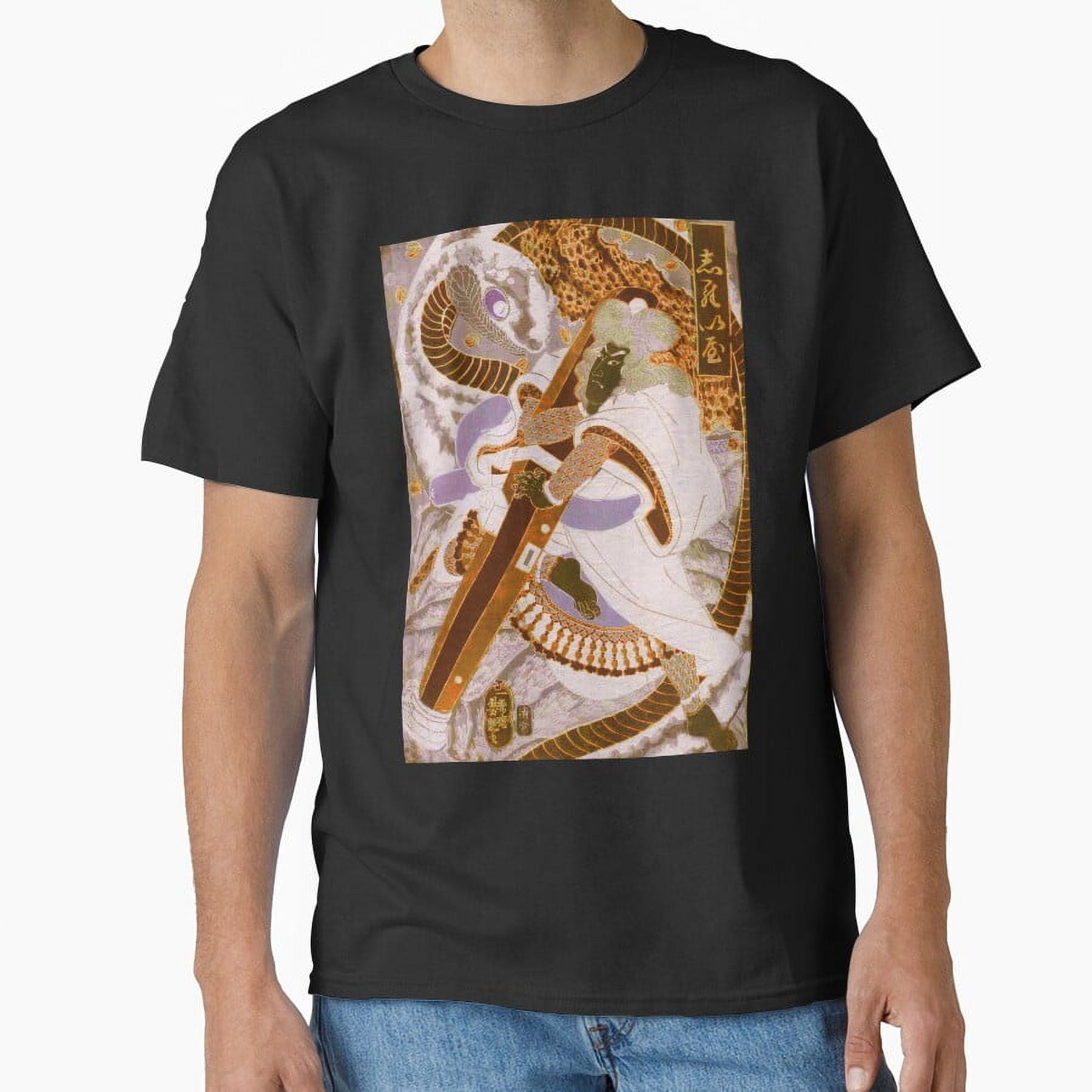 Osec Echoes Of Edo: Inverted Serpent Vs. Samurai Ukiyo-E Clic T-Shirt ...