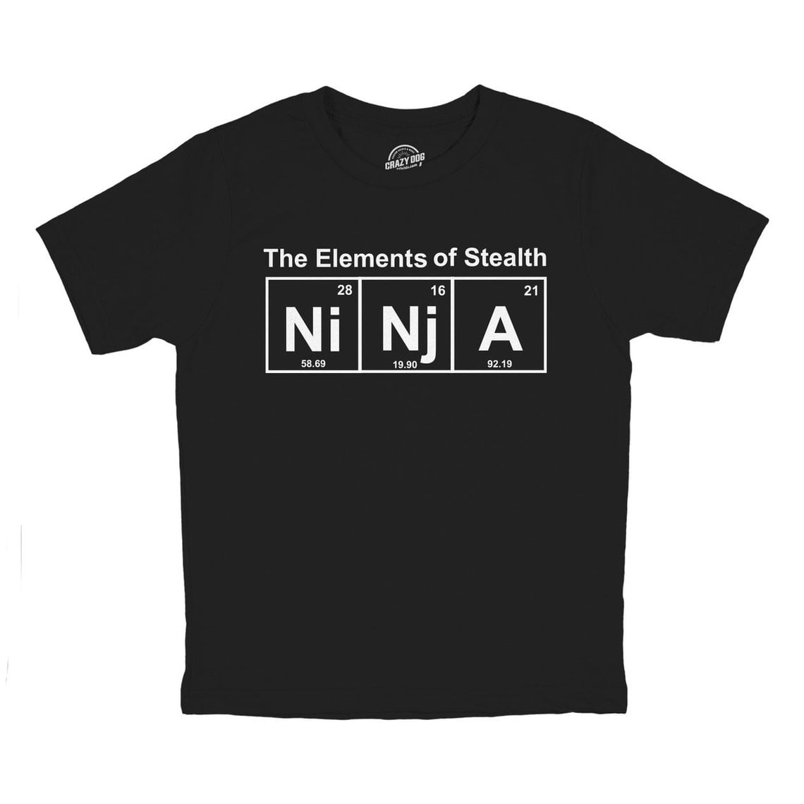 Osec Elements Of Stealth Ninja Shirt, Kids Funny Shirts, Childs Cool ...