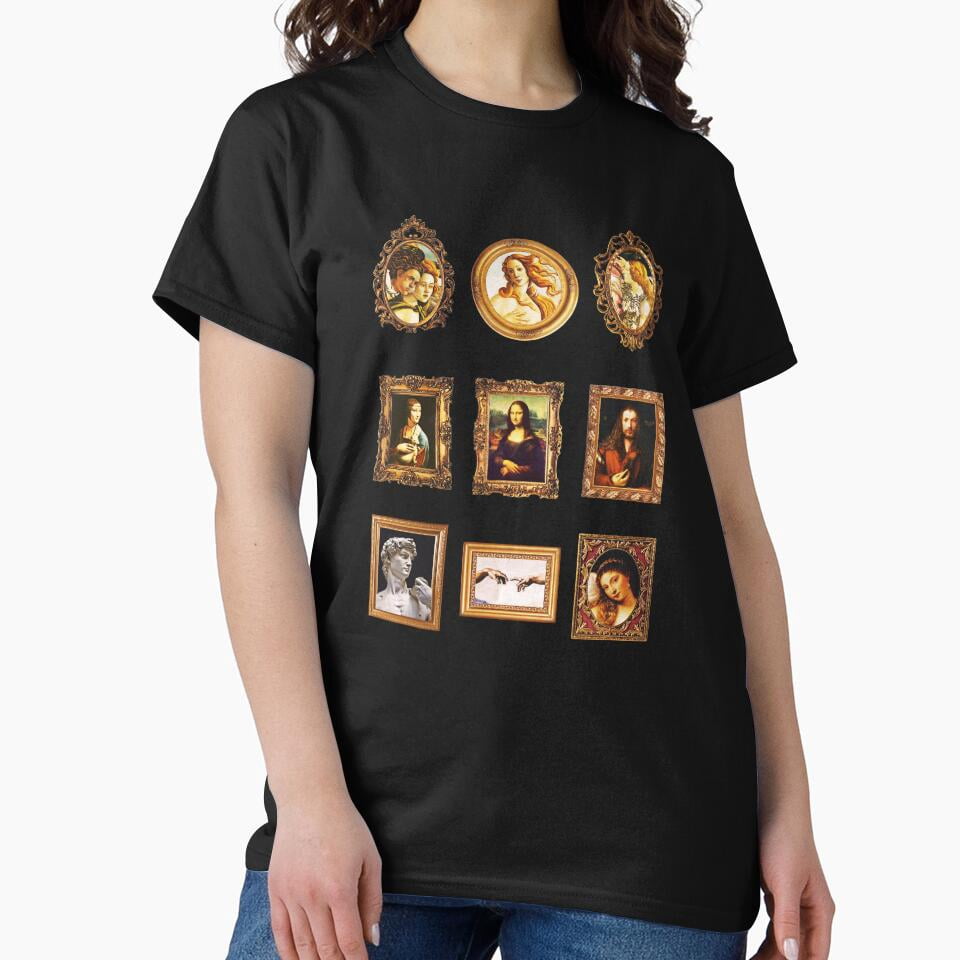 Osec Famous Renaissance Framed Art Gallery Collection Clic T-Shirt ...