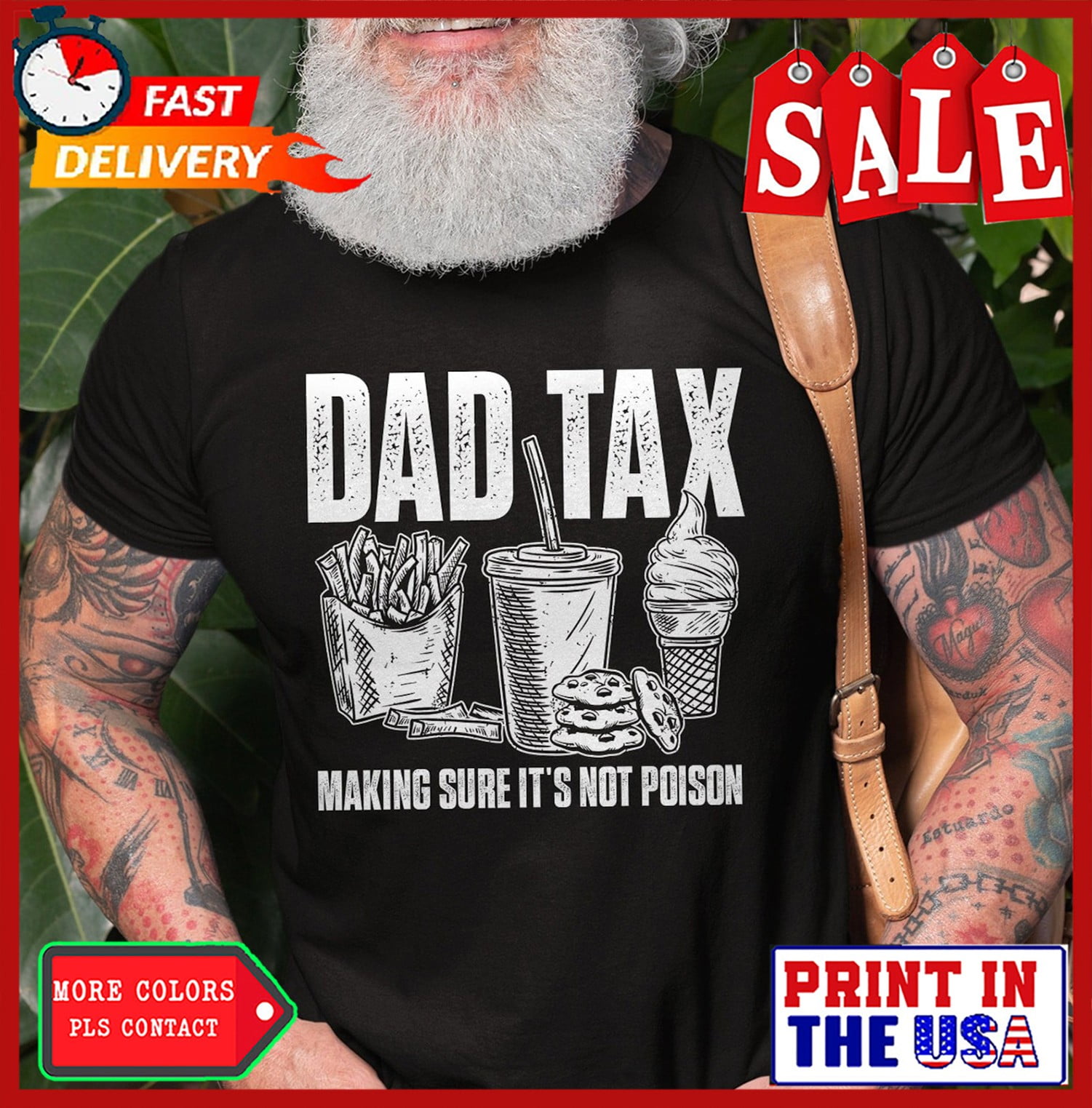 Osec Father's Day Funny Dad Tax t-shirt Fathers day gift for daddy ...