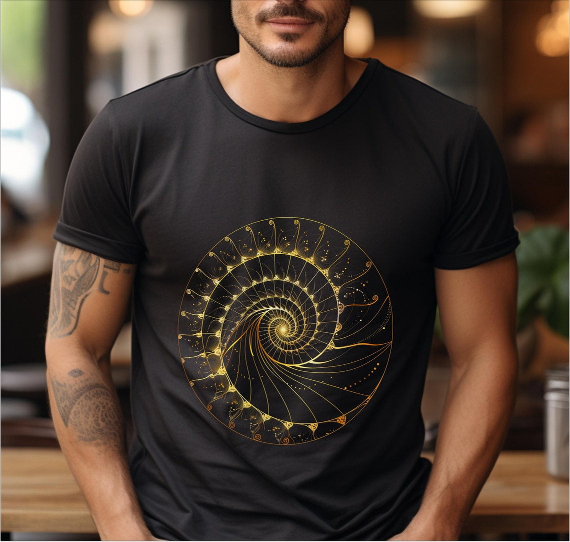 Osec Fibonacci Spiral Shirt Golden Ratio Sacred Geometry Tshirt Trippy ...