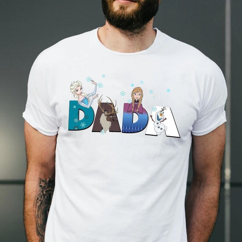 Osec Frozen Dad Happy Father's Day Best Dad Ever Gift For Dad Tshirt ...