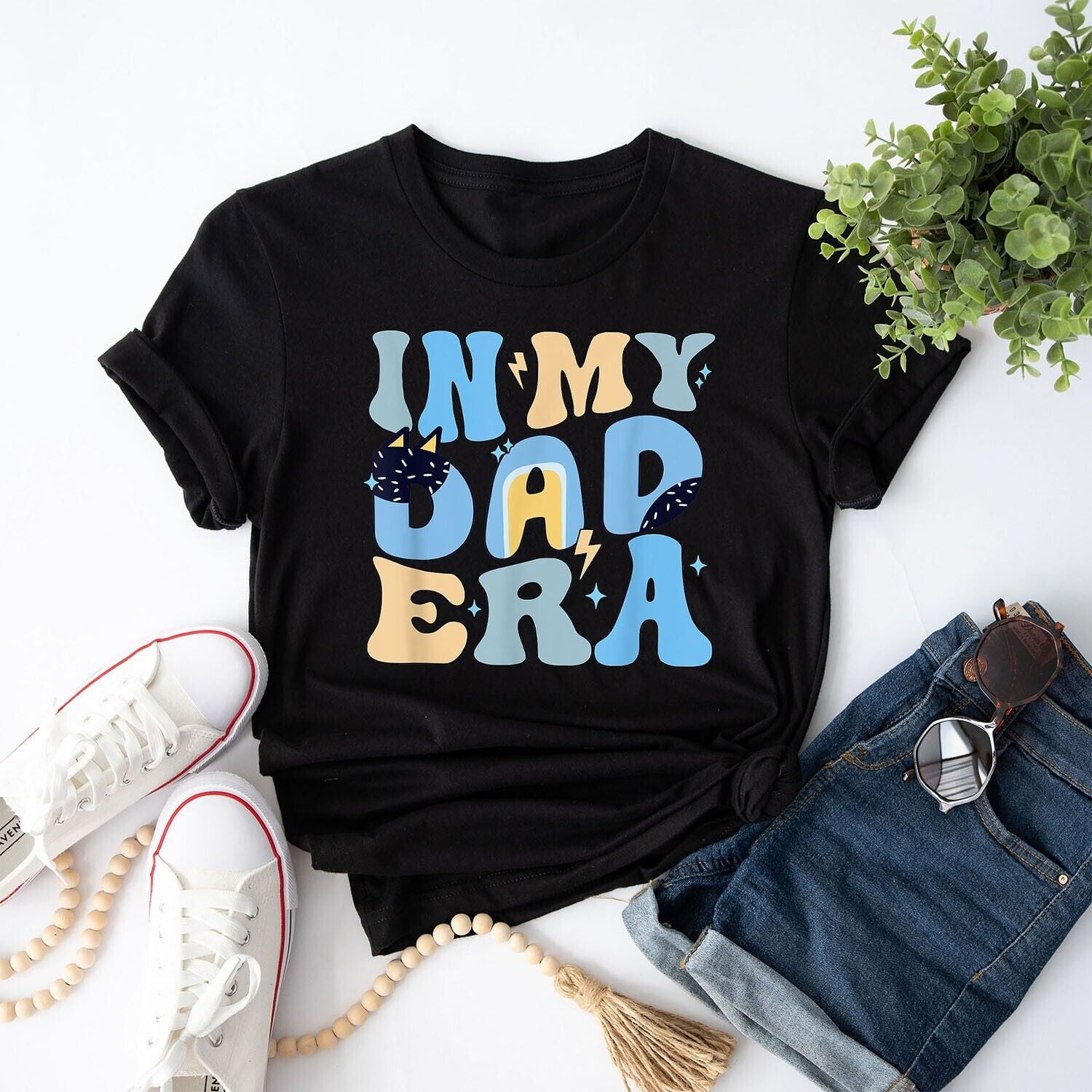 Osec Funny In My Blue Dad Era Cool Dad Fathers Day Blueys T-Shirt ...