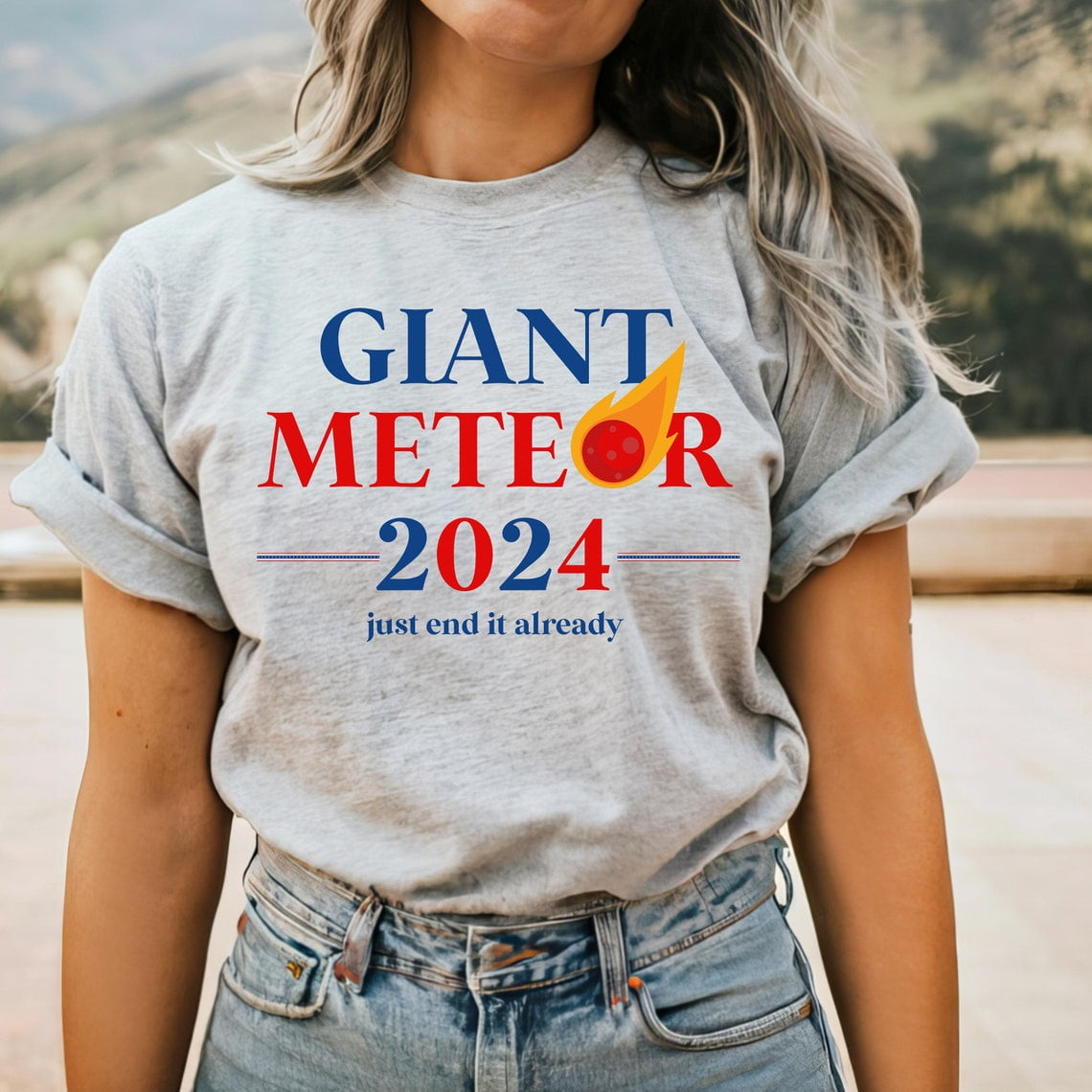 Osec Funny Political Presidential Election 2024 Shirt, Giant Meteor ...